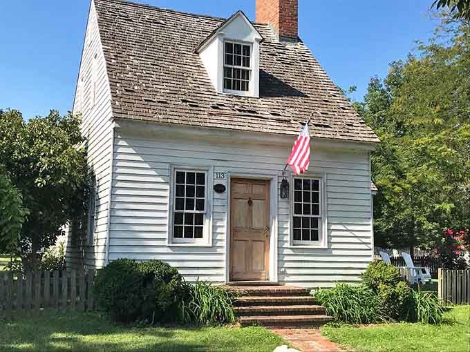 White clapboard and brick steps whisper tales from centuries past to anyone who'll listen.