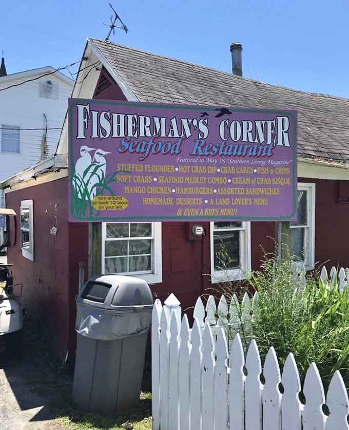 Fisherman's Corner Restaurant promises soft crabs and seafood medleys that'll make your taste buds do backflips.