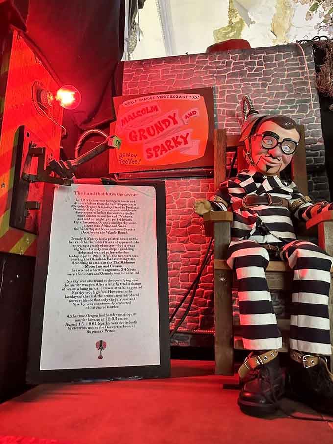 Meet Sparky, the ventriloquist dummy who definitely comes alive at night when nobody's watching. Sweet dreams, everyone.