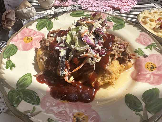 BBQ and grit cakes unite in a Southern symphony that'll make you wonder why this combination isn't everywhere already.