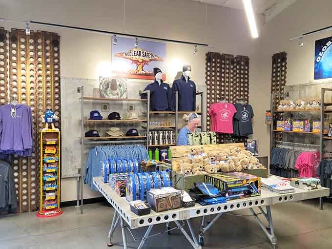 The gift shop where you can buy Cold War memorabilia and actual pieces of nuclear history for your mantle.