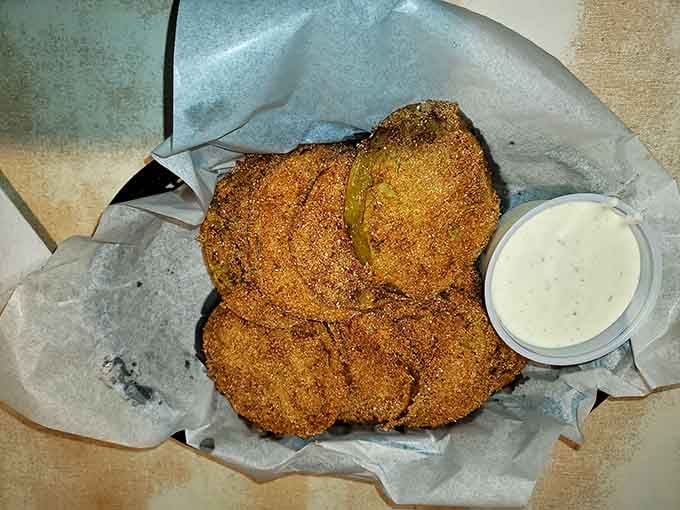 Fried green tomatoes so perfectly crispy they could convert even the most devoted ketchup-only tomato skeptics out there.