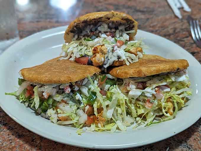 Golden-fried gorditas stuffed with savory fillings show that breakfast boundaries are meant to be crossed deliciously.