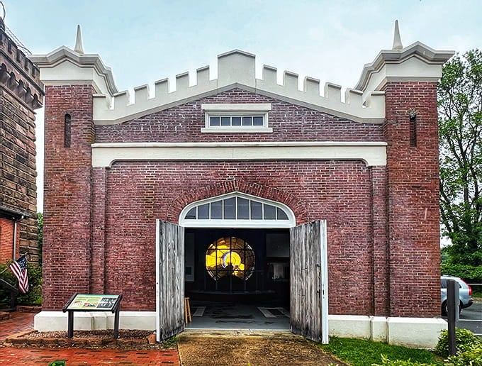 The Powerhouse building's castle-style entrance hints at the technological marvels once housed inside these walls.