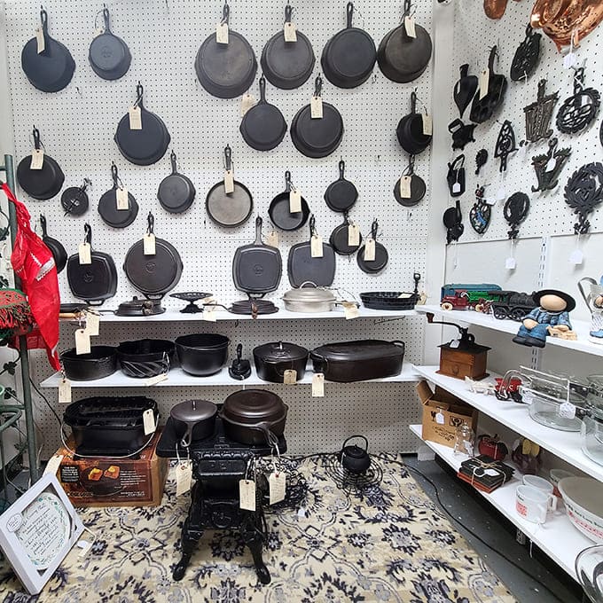 Cast iron heaven for serious cooks who know quality never goes out of style. These seasoned beauties have probably fried more eggs than all of IHOP.