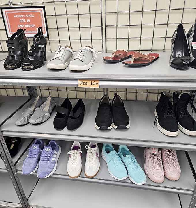 From athletic shoes to dress heels, the footwear selection offers sole-ful solutions for every style and budget.