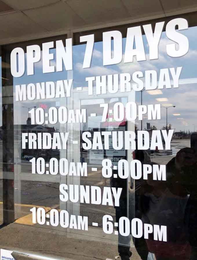 Open seven days a week because treasure hunting doesn't respect traditional business hours or your self-control.