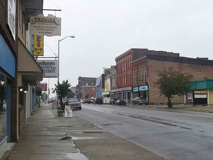 Sidewalk storefronts invite leisurely browsing without the pressure of boutique prices that require a second mortgage.