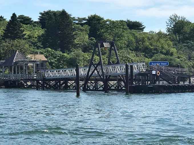 That vintage dock stretches into emerald waters, beckoning adventurers who appreciate character over convenience and crowds.