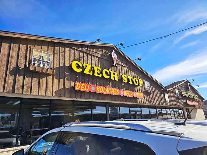 The Czech Stop's wooden facade houses kolache treasures that have saved many a road-weary traveler on I-35.