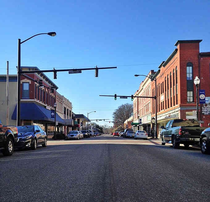Red brick buildings line these streets like chapters in a well-loved American history book.