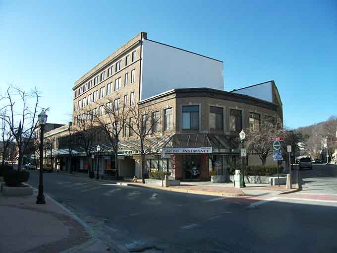 Corner buildings with character to spare, where every window tells a story and the architecture does all the talking.