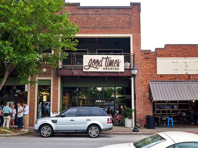 Good Times Brewing's brick facade welcomes locals like Cheers welcomed Norm, minus the Boston accent.
