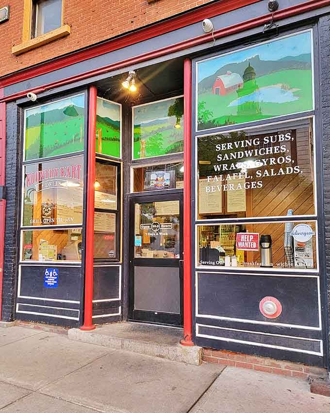 Behind those painted Vermont landscapes lies a sandwich shop that's saved countless college students from hunger and hangovers alike.