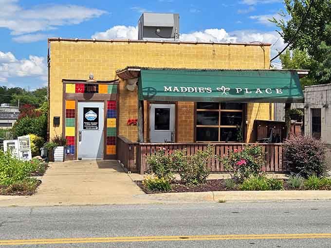 Maddie's Place brings a splash of color to Little Rock. That yellow brick and green awning hide Cajun treasures waiting to be discovered.