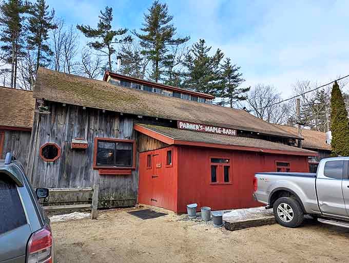 Parker's Maple Barn looks exactly how a place that serves liquid gold maple syrup should &ndash; rustic, authentic, and quintessentially New Hampshire.