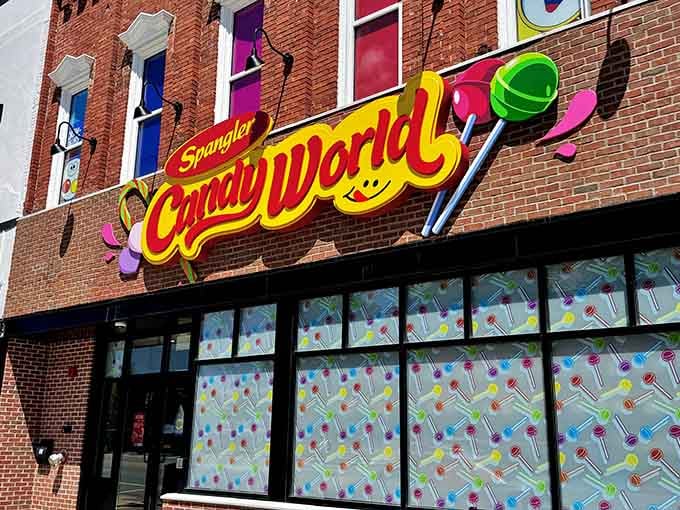 Giant lollipops and bright colors announce this sweet destination where candy dreams become delicious, tangible reality for everyone.