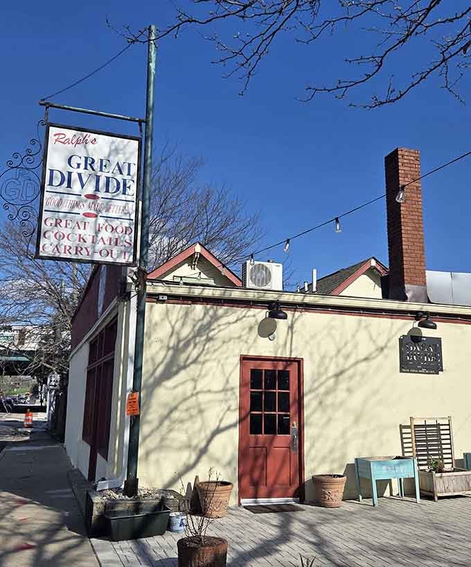 That charming red door and cream-colored walls hide culinary secrets worth discovering on any afternoon.