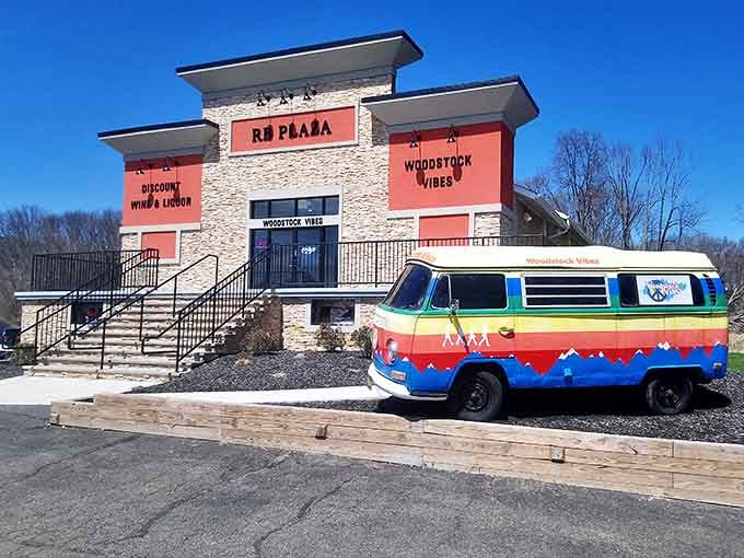 That colorful VW bus out front isn't just decoration - it's a promise of the groovy finds waiting inside.