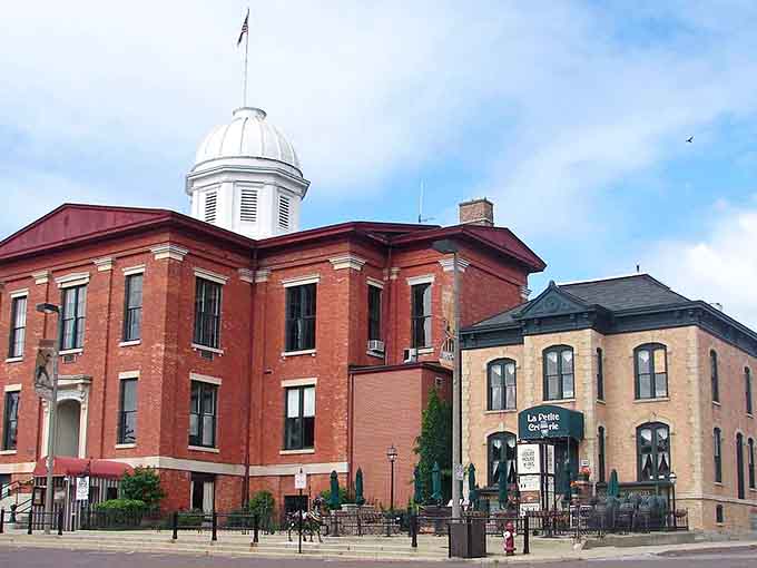 Woodstock's historic courthouse anchors a town square that Hollywood loved enough to film a classic movie right here.