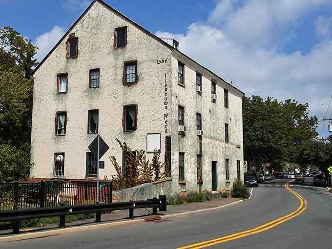 The Old Mill's weathered walls tell tales of industry and ingenuity from an era when water power ruled the world.