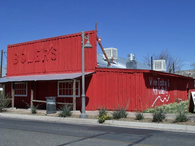 The vibrant red of Boler's restaurant stands out in Camp Verde, where dining prices remain refreshingly reasonable.