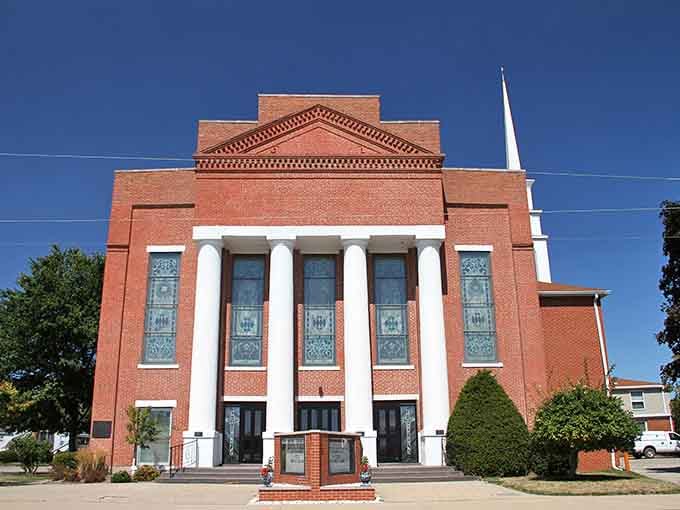 This beautiful brick courthouse in Canton demonstrates the town's dedication to preserving its architectural heritage while serving the community.