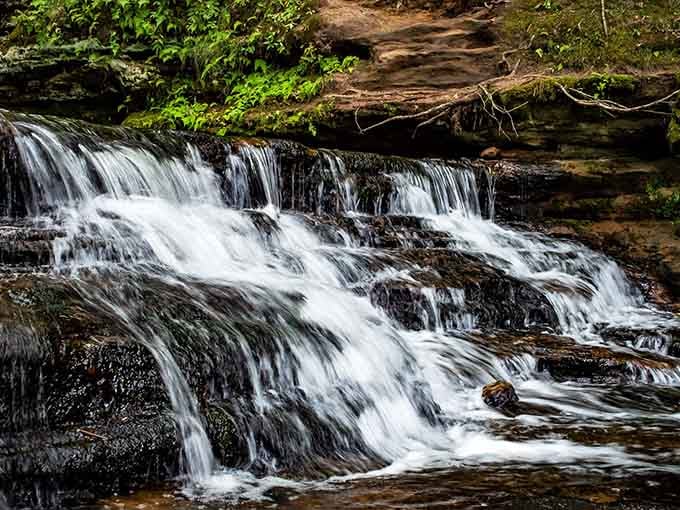 Multiple levels of rushing water create a symphony of sound that's better than any meditation app ever invented.