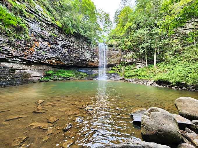 Where ancient rock meets falling water—better than any fountain show on the Strip.