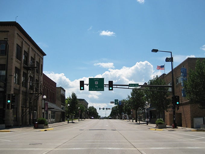 This wide-open street view stretches toward the horizon, offering breathing room that cramped city blocks can never provide.