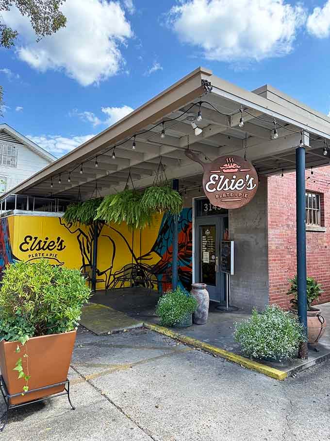 String lights and colorful walls create the perfect backdrop for comfort food that hugs back.