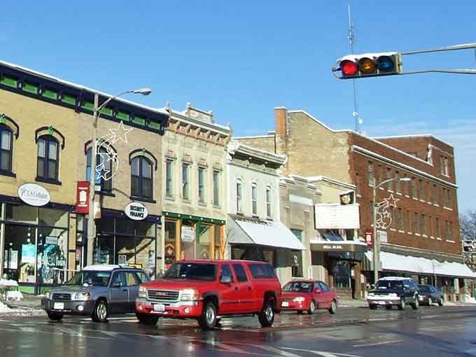 Fort Atkinson's charming downtown features historic buildings with local businesses offering goods and services at small-town prices.