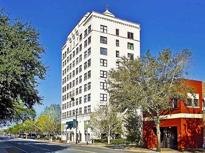 That towering white building stands like a beacon of old Florida elegance, reminding visitors that this town once hosted society's elite.