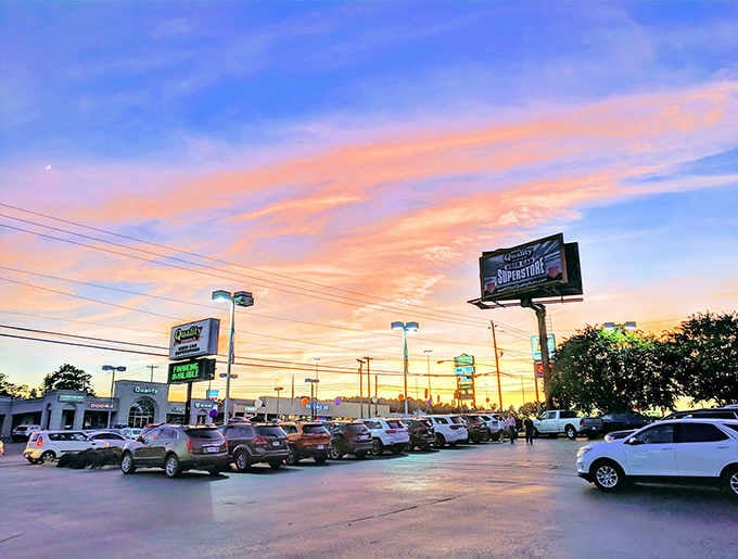 That sunset paints the sky in shades that remind you why people used to sit on porches just watching evening arrive.