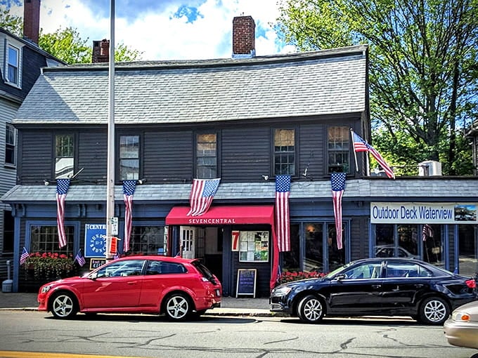 Flag-draped and full of character, this Main Street beauty proves the best discoveries come in historic packages.