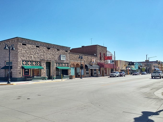 Classic small-town America main street where local shops and friendly faces remind you that simpler times still exist.