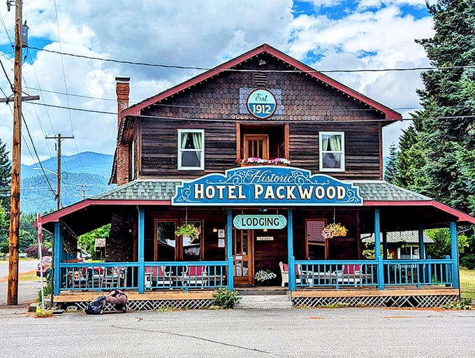 Step into 1912 at the historic Hotel Packwood, where that inviting porch practically begs you to rock away your worries.