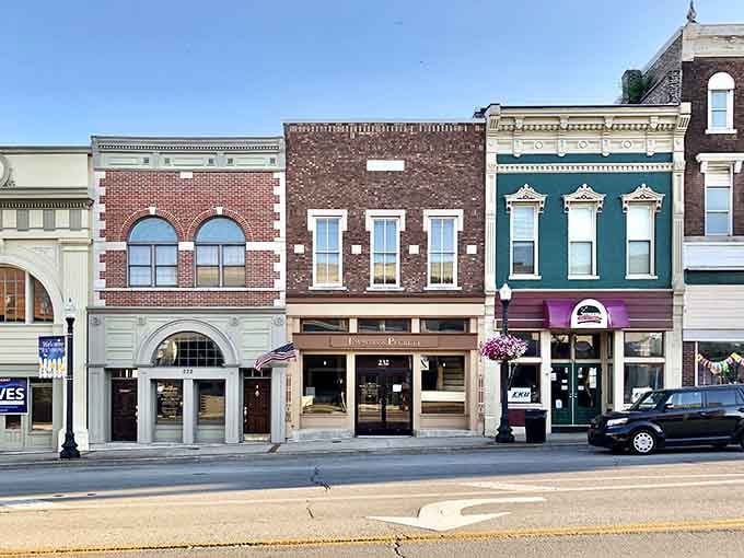 Each colorful storefront tells a different story, but they all share the same plot: quality living at fair prices.