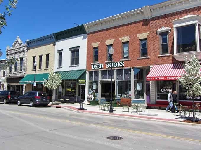 Used bookstores and chocolate shops share these sidewalks, creating the perfect recipe for a leisurely afternoon escape.