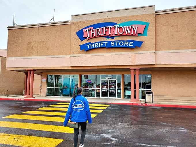 That shopper crossing the yellow stripes is heading toward discoveries that'll make their whole week brighter, guaranteed.