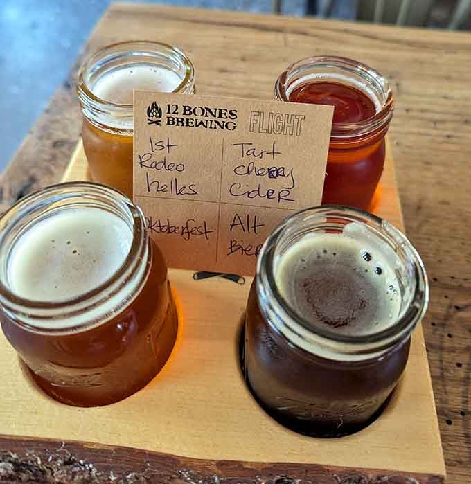 A beer flight at a smokehouse is like a choose-your-own-adventure book, except every ending is delicious.