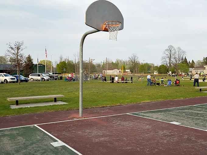 McRae Park's basketball court and open spaces invite community gatherings that don't require RSVPs or dress codes.