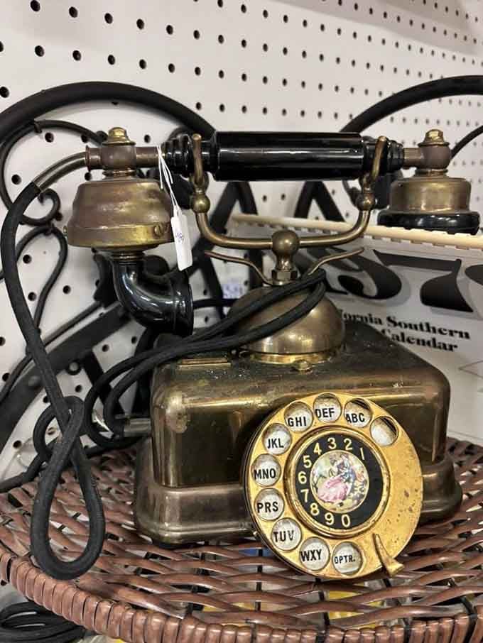 An antique rotary phone that reminds you when calling someone required actual commitment, not just a quick text and emoji.