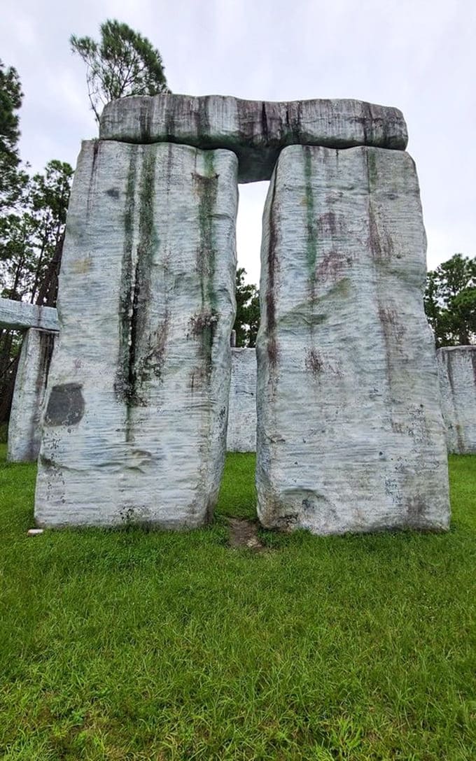 Time and weather have given these fiberglass stones an authenticity that's almost poetic in nature.