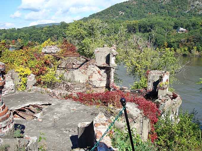 Autumn transforms the ruins into something from a fairy tale, with fall colors framing every crumbling wall perfectly.