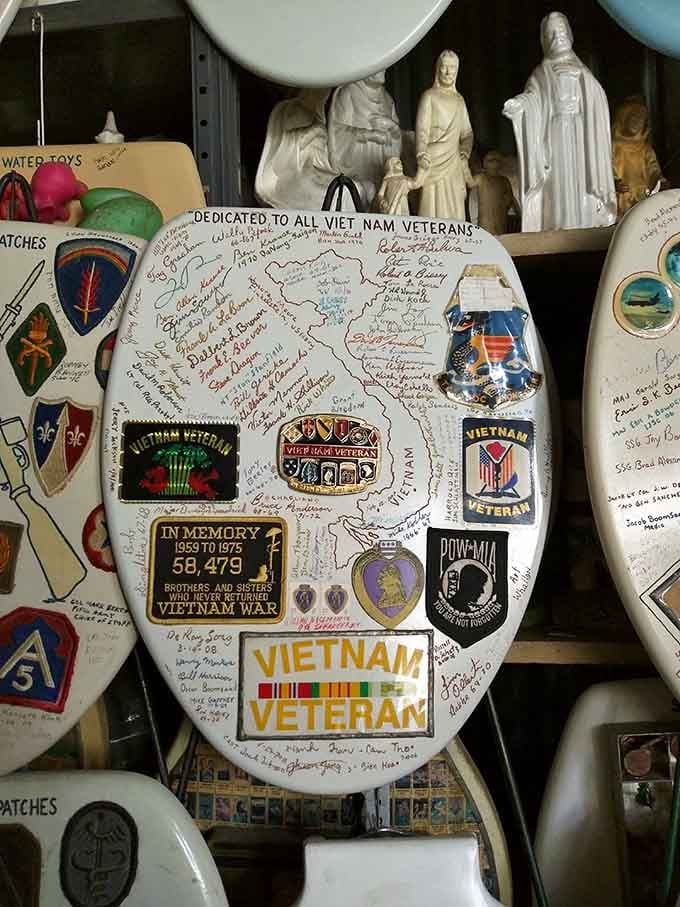 Honoring those who served, this seat carries the weight of sacrifice with dignity and heartfelt respect.