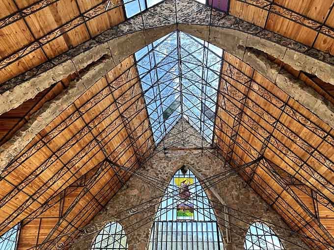 Look up and marvel at wooden beams and ironwork that prove patience really is a virtue.