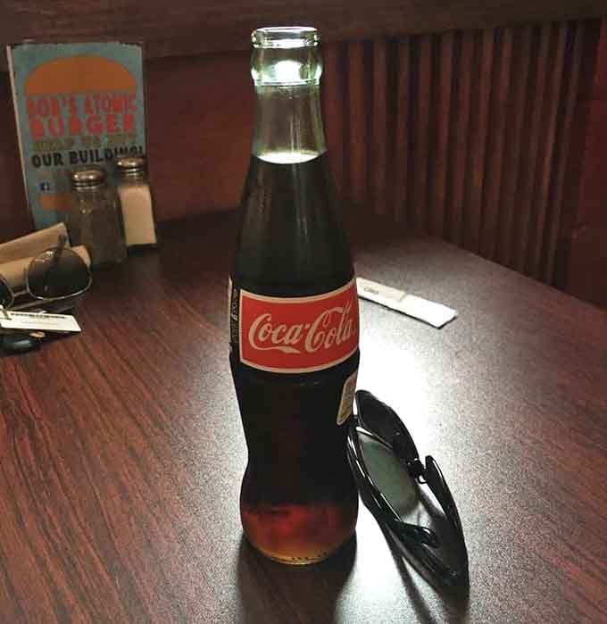 Nothing says authentic diner experience quite like an ice-cold Coca-Cola in a glass bottle, does it?