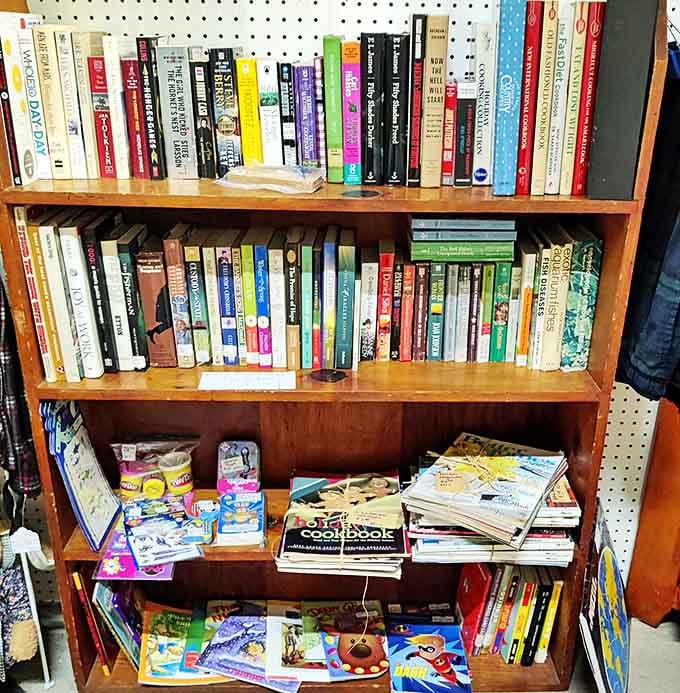 A literary buffet where cookbooks share shelf space with children's classics &ndash; intellectual comfort food for every reading appetite.