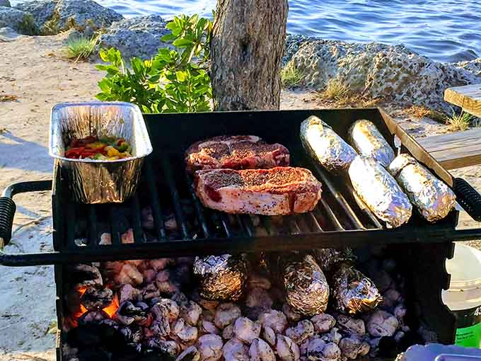 Grilling waterside with fresh catch turns dinner prep into an event worthy of its own cooking show.